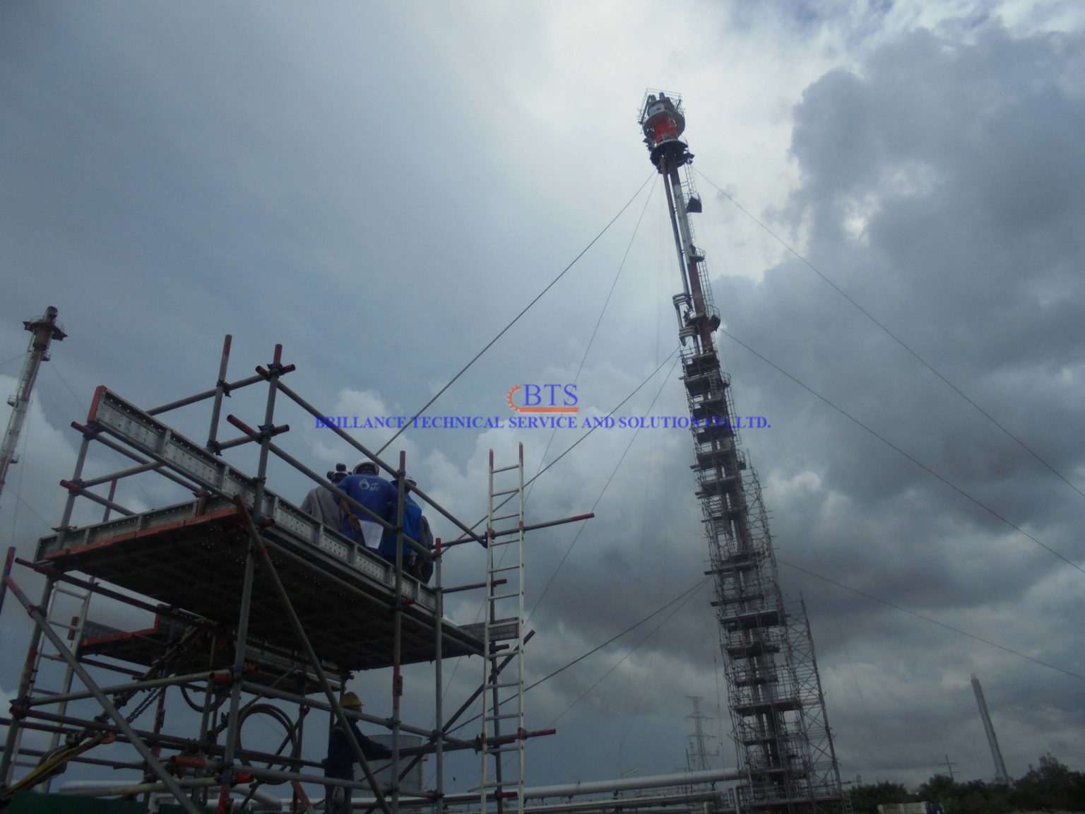 Guy Wire Sling Replacement & Tension - Brillance Technical Service and ...