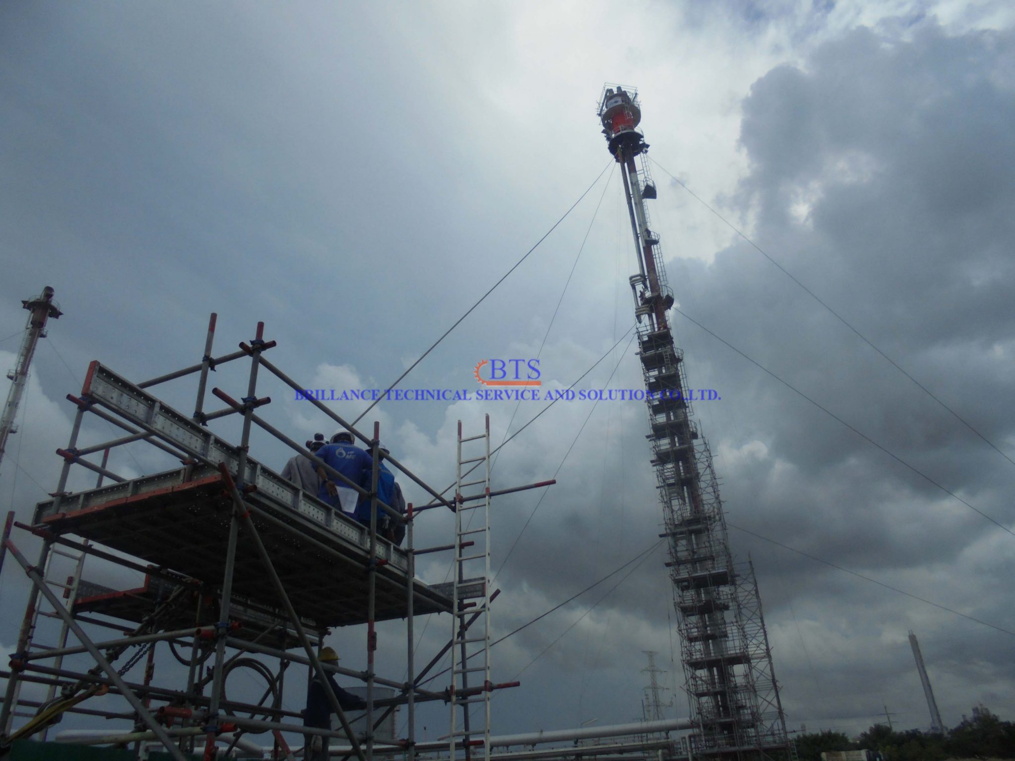 Guy Wire Sling Replacement & Tension - Brillance Technical Service and ...